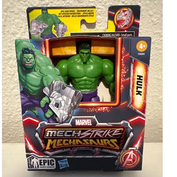 Marvel | Toys | Marvel Mechstrike Mechasaurs Hulk With Prehistoric Dino ...